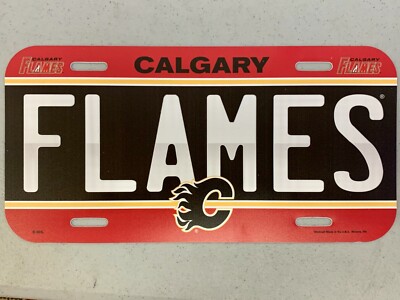 Calgary Flames Hockey NHL Vibrant Retro Acrylic License Plate Fan Wall ...