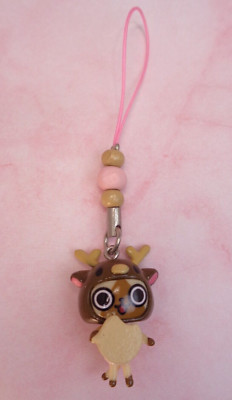 Airou Palico Felyne Tan Nara Deer Figure Keychain Strap Charm Monster ...