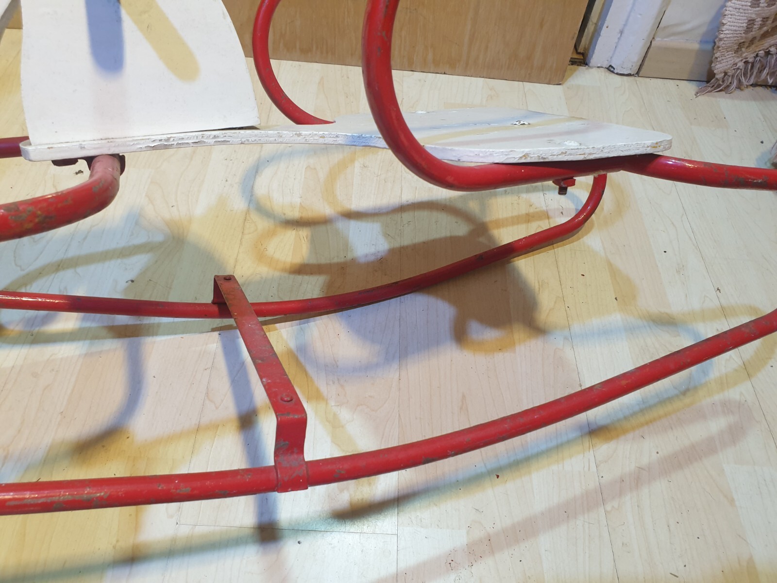 Vintage Mobo Mid Century Childs Toy Rocking Horse Metal Frame Shop Prop ...