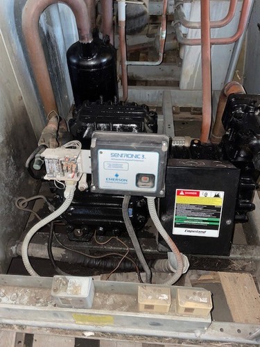 KeepRite Condensing Unit Used 25hp Low Temp Compressor model #6DL3F93KE ...