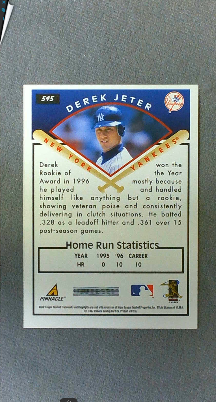 1997 Score - #545 Derek Jeter for sale online | eBay