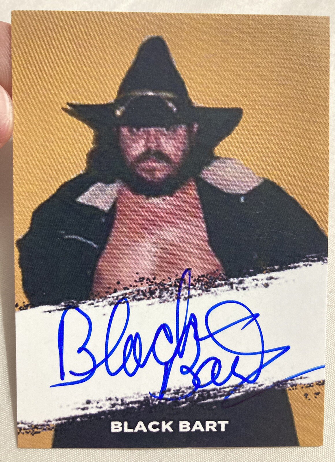 WWE Black Bart Auto Card wwf Signed wrestling wcw | eBay