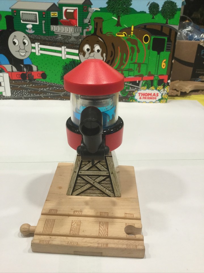 WATER TOWER~Thomas The Train Wood Wooden 6" Tall Red Water Tower ...