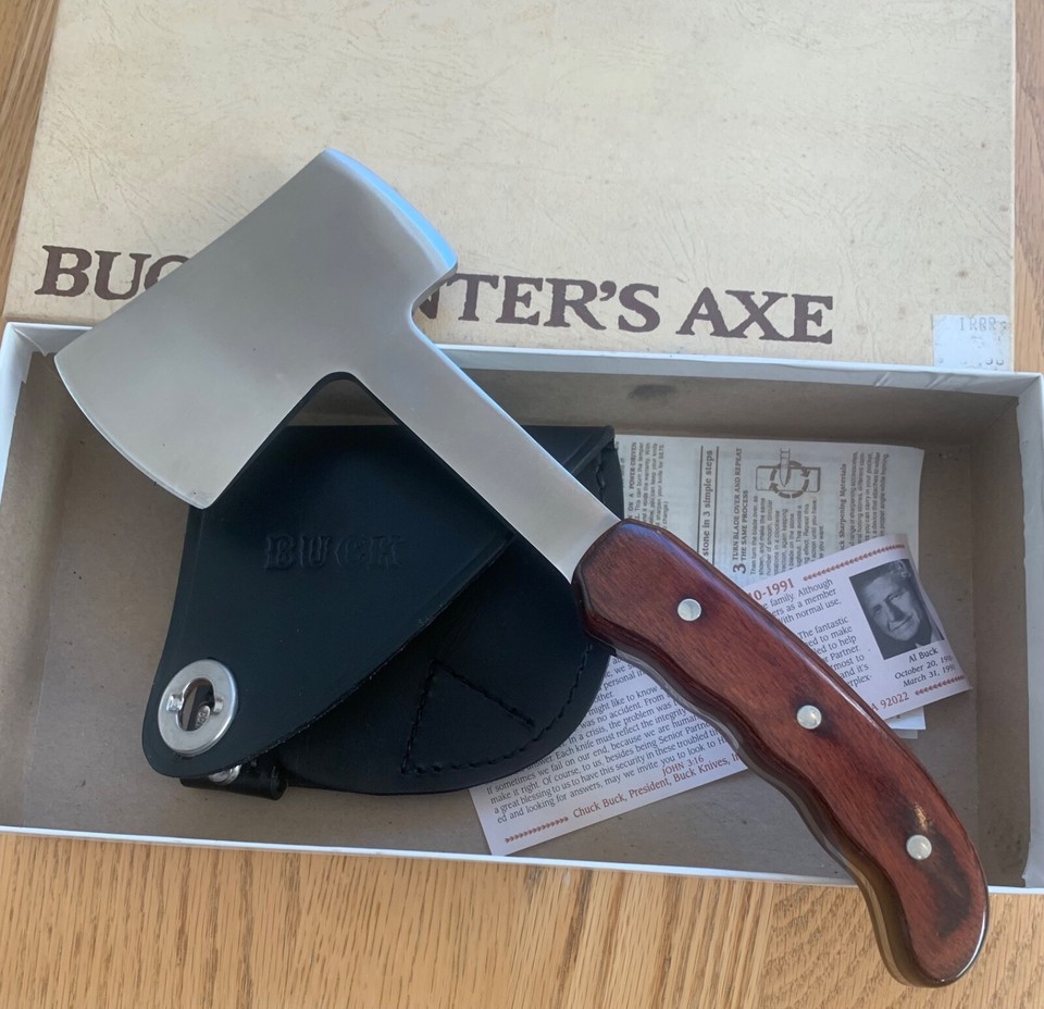 VINTAGE BUCK 106 HUNTER'S AXE NEVER USED IN BOX N7 | eBay