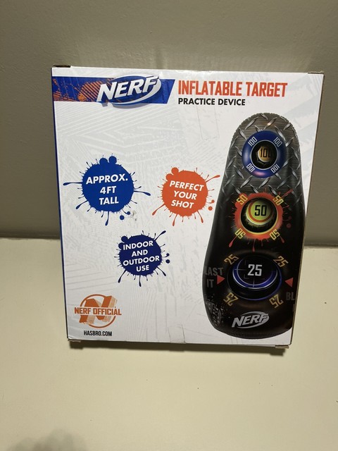 Nerf Inflatable Target 4’ Tall Practice Device Water Filled Base for ...