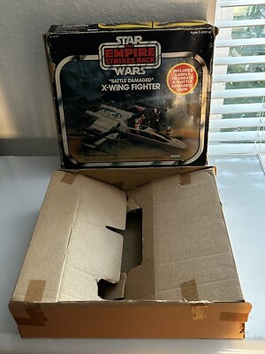 VINTAGE 1981 STAR WARS ESB X-WING FIGHTER BOX & INSERT ONLY **READ** 👀 ...