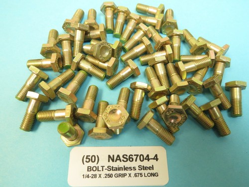 (50) 1/4-28 x .675 Long A-286 Stainless Steel Aerospace Standards ...