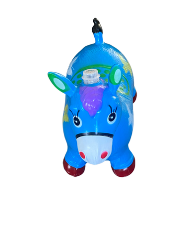 KIDS ANIMAL SPACE HOPPER INFLATABLE HORSE,COW RIDE ON BOUNCY PLAY ...