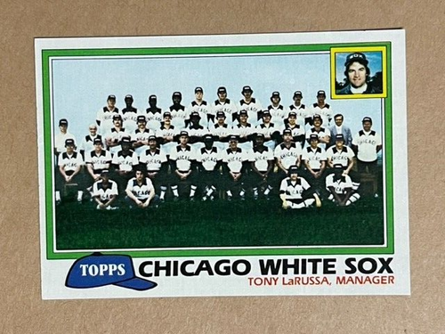 Vintage baseball ~ 1981 Topps team checklist card #664 ~ Chicago White ...