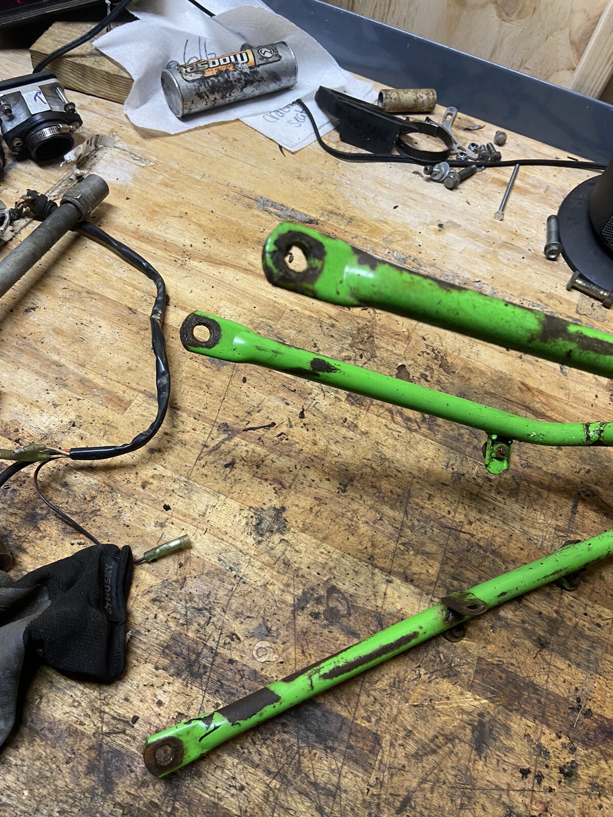 1996 Kawasaki Kx250 Subframe Sub Frame Chassis Seat Bracket 96 KX 250 ...