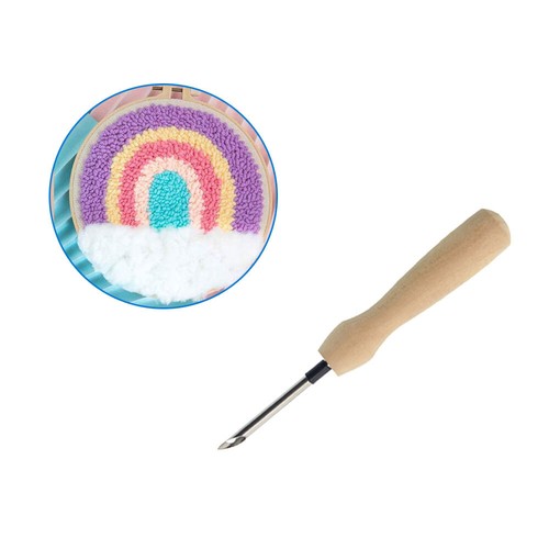 Knitting Embroidery Pen Weaving Felting Punch Needle Threader Wooden ...