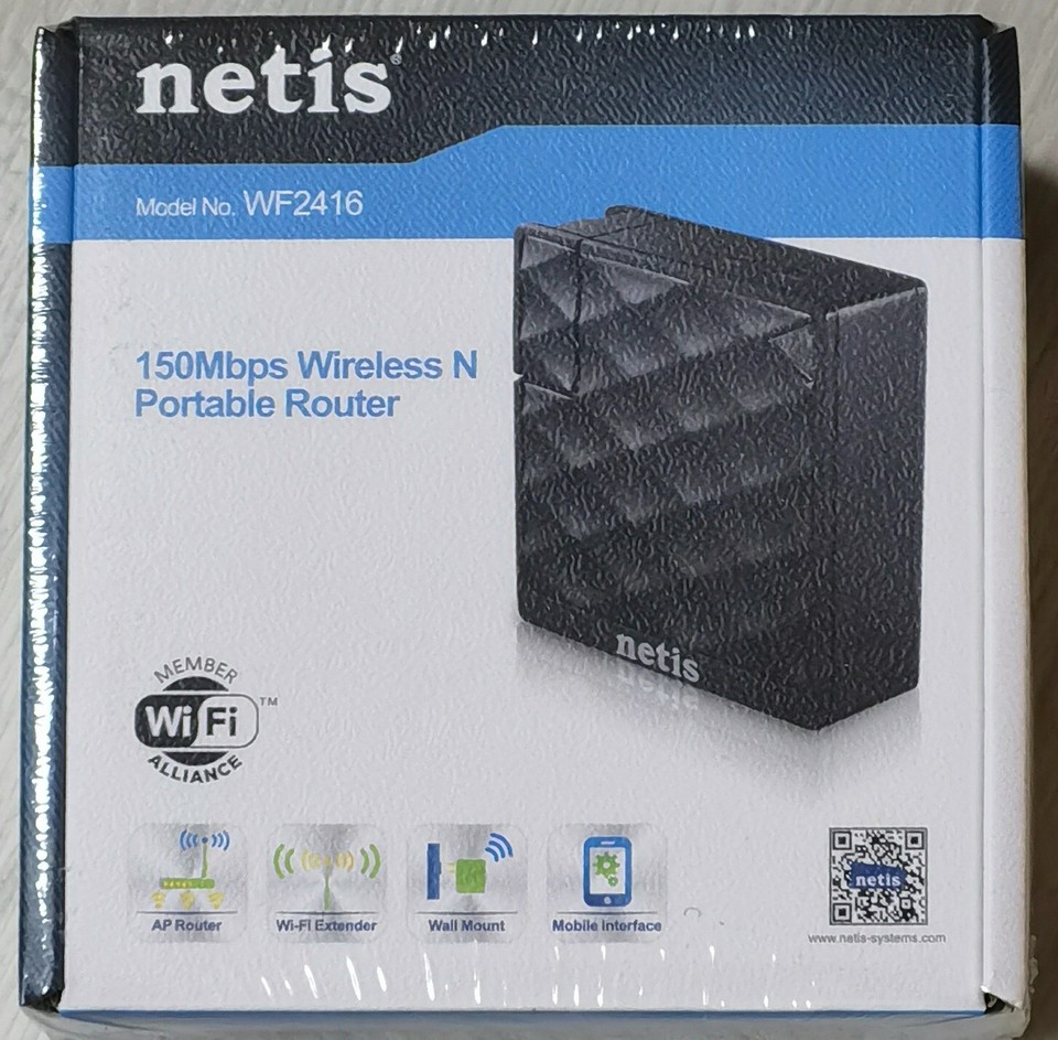 Brand NEW Netis WF2416 Wireless N Portable Router Sealed In original ...