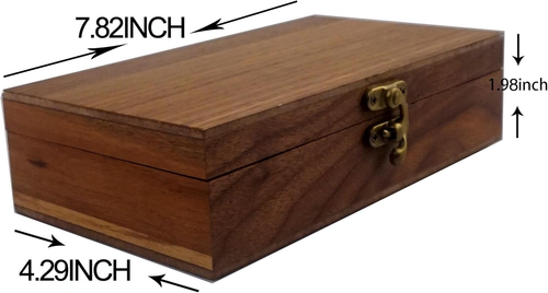 Walnut Handmade Walnut Partition Wooden Box for Keepsakes, Photos ...