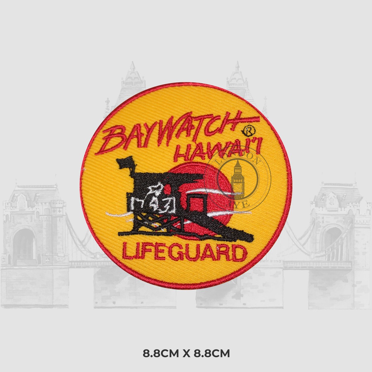 Baywatch Logo Patch LIFEGUARD Iron On Or Sew On Patch Baywatch Costume
