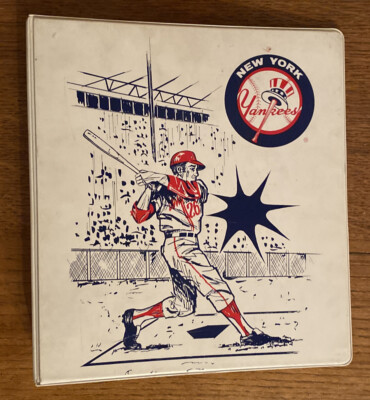 Vintage Baseball Card Album 3-Ring Binder 1968 Major League New York ...