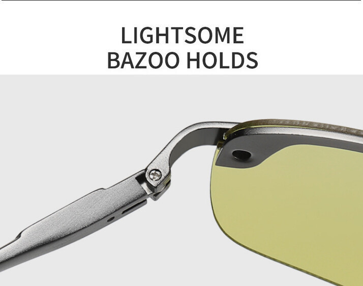 Metal Night Vision Photochromic Polarized Sunglasses For Men Driving ...