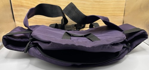 Vintage Coleman large fanny pack holds 2 cans Purple bag adjustable ...