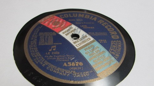 LEON ROTHIER COLUMBIA 78 RPM RECORD 5876 LE CAID | eBay