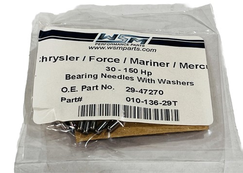 WSM Force Mercury 30-150 Hp Outboard Rod Needles & Washers 010-136-29T ...