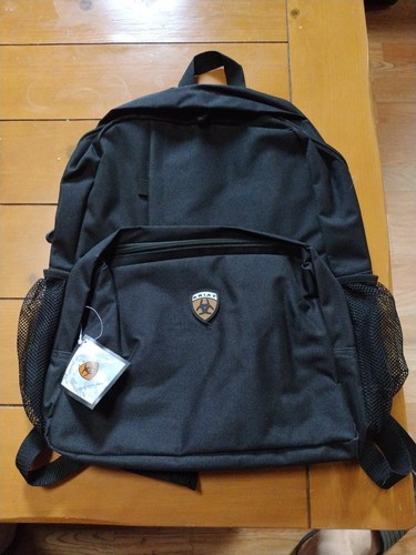 Ariat Backpack Black 17” Adult Riding 2 Pockets Nylon Adjust Straps ...