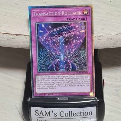 Transaction Rollback MZMI-EN038 Collector Rare Yugioh Maze of Millennia ...