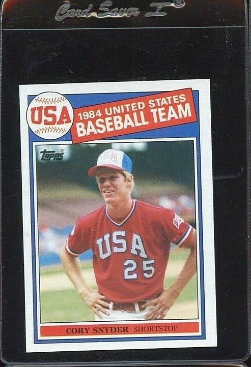 1985 TOPPS #403 CORY SNYDER ROOKIE RC USA OLYMPIC TEAM | eBay