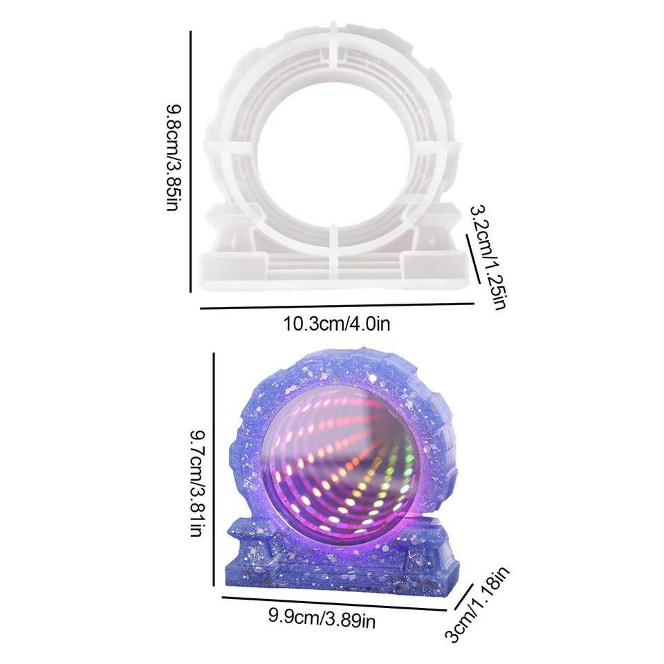 Light Molds For Resin | LED Silicone Molds Table Lamp Silicone Resin ...