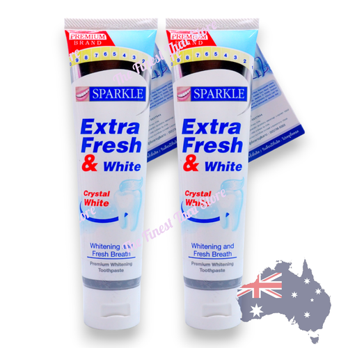 Sparkle Extra Fresh & White Toothpaste Whitening and Fresh Breath 100g ...