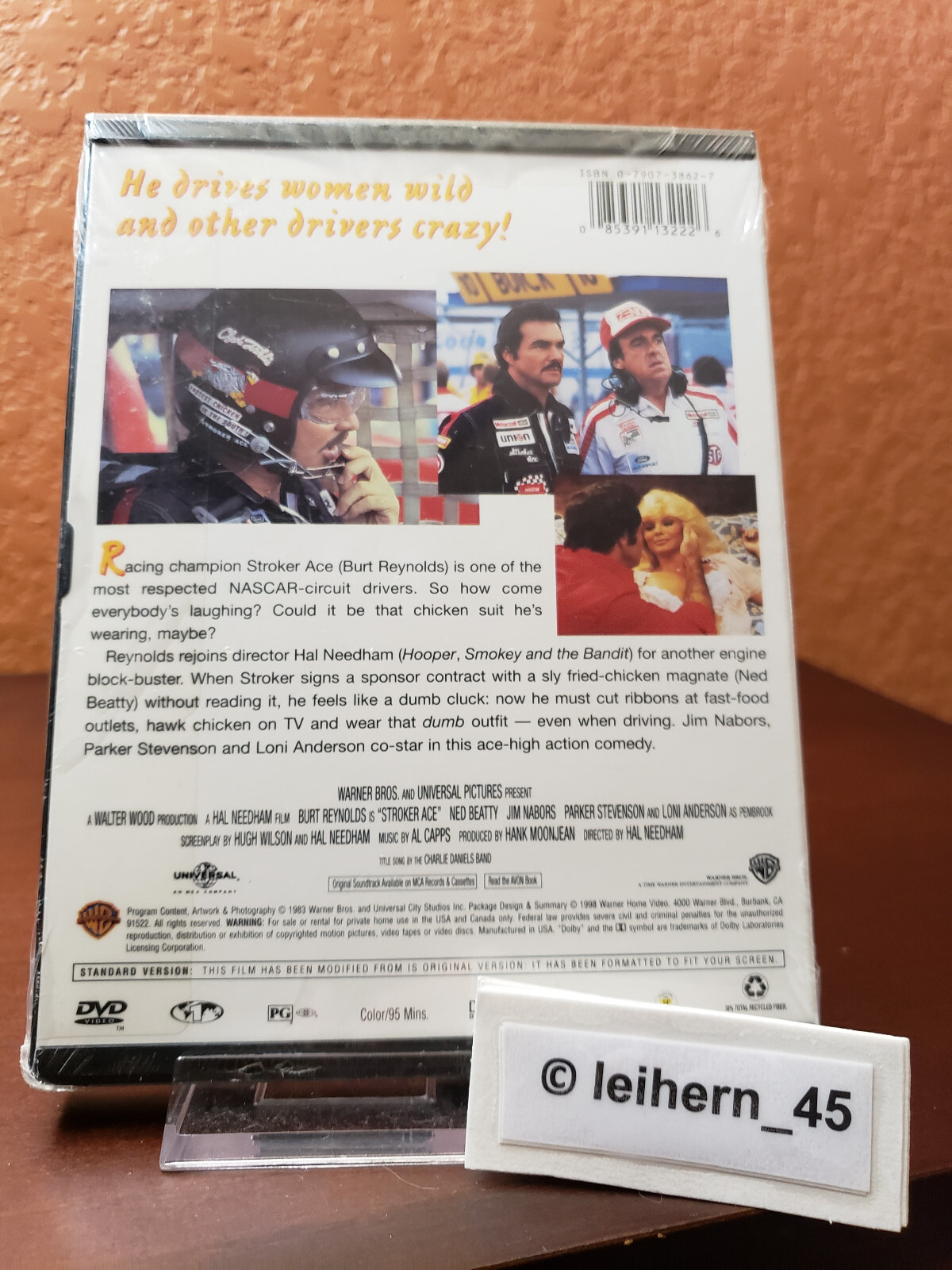 Stroker Ace (DVD, 1983) Burt Reynolds Loni Anderson Sealed! 85391132226 ...