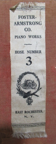 Rare Antique Firefighter Silk Badge, Foster-Armstrong Co. East ...