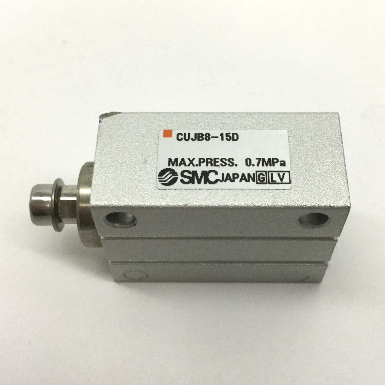 Lot of 2 SMC CUJB8-15D Mini Free Mount Cylinder, Stroke: 15mm, Bore ...