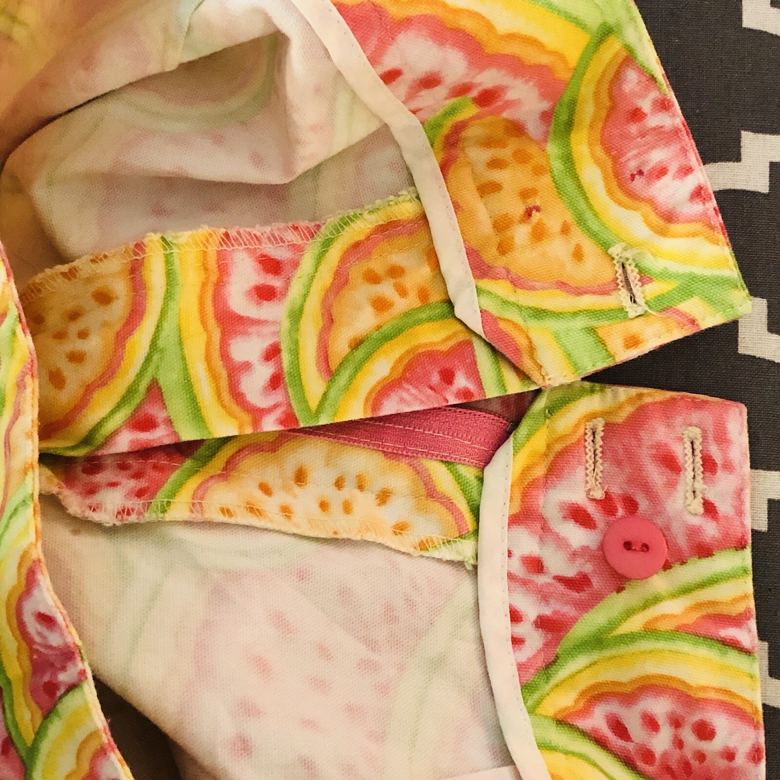 Talbots Festive Watermelon Fruit Rainbow Pants size 6… - Gem