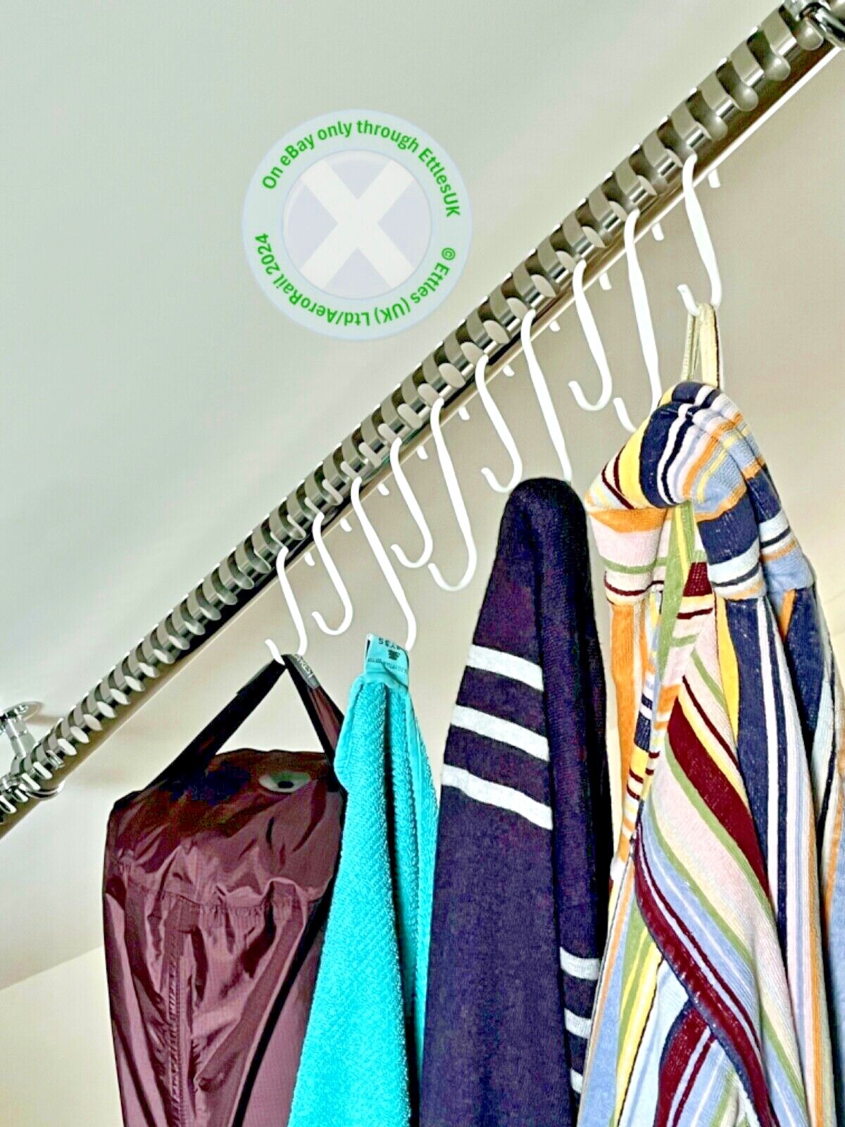 AeroRail® Sloping Ceiling Hanging Rail:Attic Loft Stair Garage Caravan ...