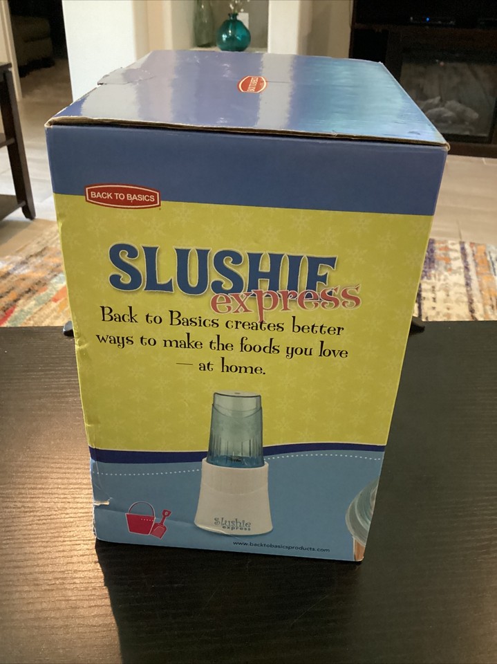 Slushie Express with Blue Slushie Express Tumbler and Straw Back to ...