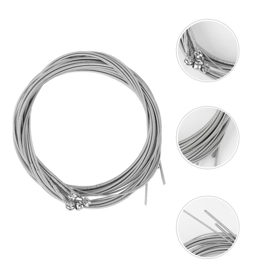 5pcs Steel Strings for 5 String Bass Guitar (Silver) Bass guitar ...