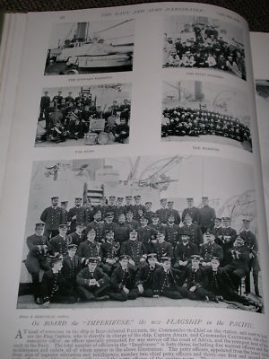 1896 NAVY CREW OF IMPERIEUSE NEW FLAGSHIP IN PACIFIC | eBay Australia