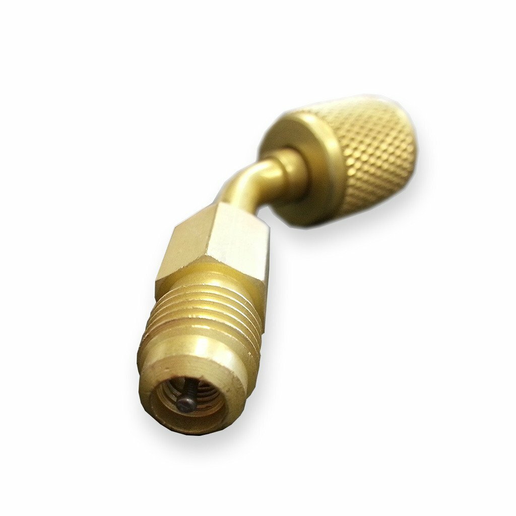 Mini Split Ductless Service Port Adapter R410a 5/16 SAE Female to 1/4 ...