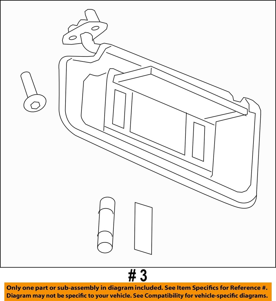 GM OEM 14-20 Impala Roof Interior Trim-Sunvisor 22980064 | eBay