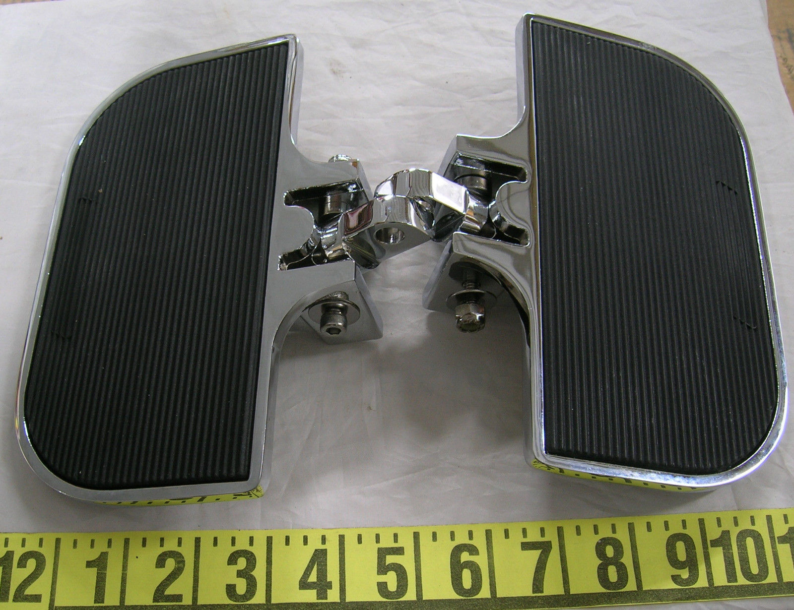 CHROME Mini Floorboards Male Mount Harley Softail Dyna Sportster XL ...