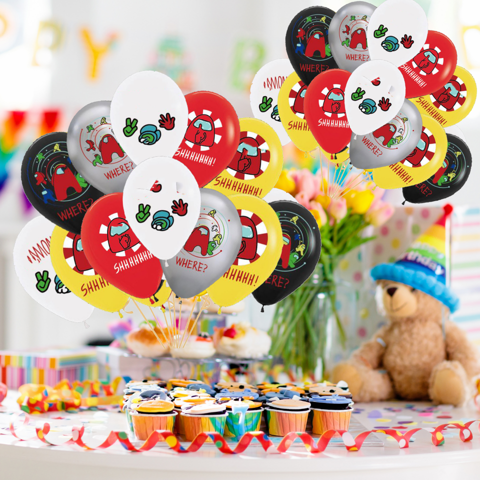 Us Among PARTY SUPPLIES BIRTHDAY DECORATION BALLOON BANNER TABLE ...