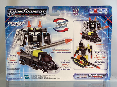 Vintage Transformers RID Destructicon Scourge Deluxe Card Back Package ...