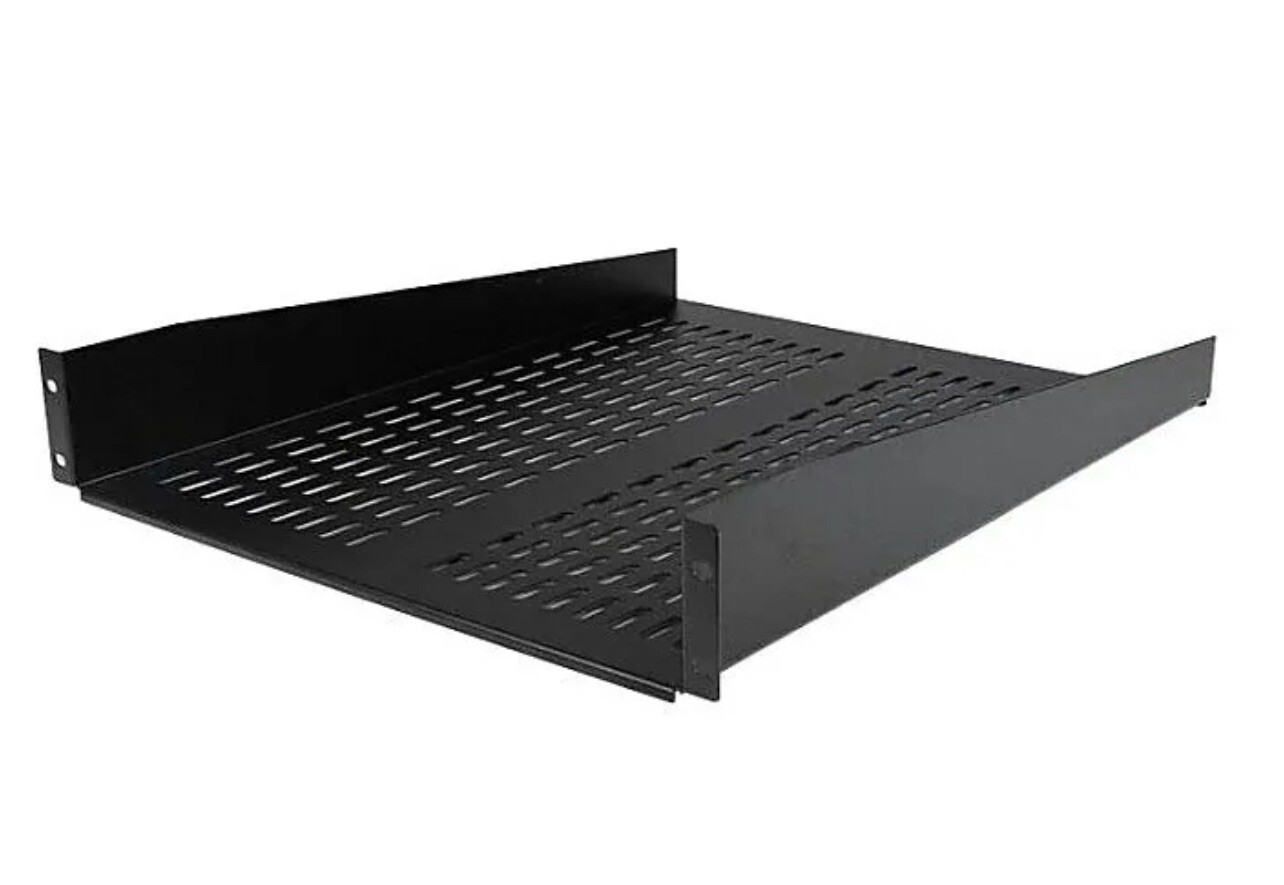 StarTech 2U 22in Vented Rack Mount Shelf - Fixed Server Rack Cabinet ...