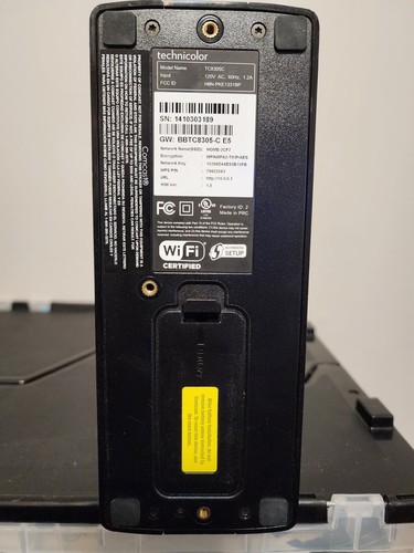Technicolor TC8305C Xfinity Black WiFi Dual Band Wireless Cable Modem ...