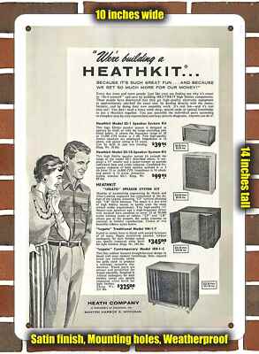 Metal Sign - 1957 Heathkit Speaker Systems- 10x14 inches | eBay