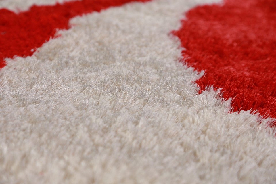 Modern Shaggy Abstract Rug Hand-tufted Plush Carpet 5x8 ft | eBay