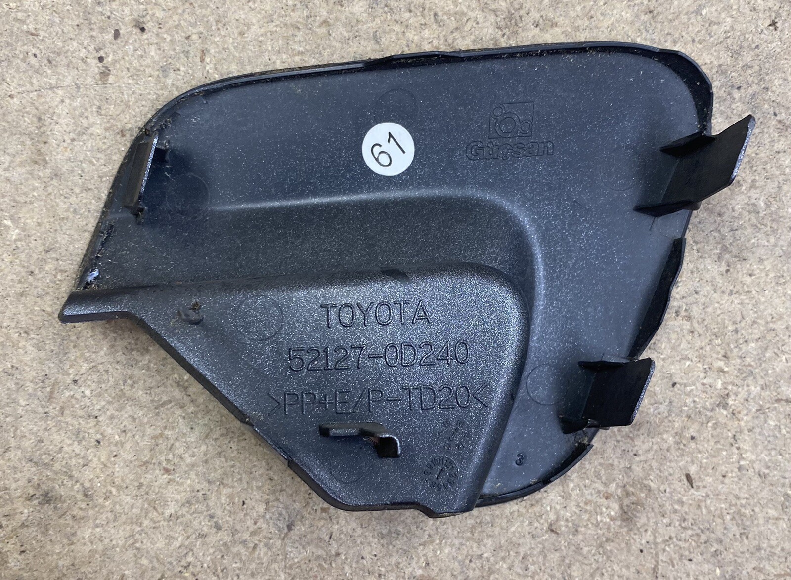 2012-2014 TOYOTA Yaris Front Bumper Tow Hook Eye Cap Cover 5212752931 ...
