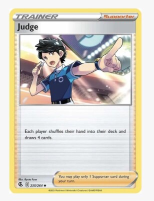 Pokémon TCG Judge Fusion Strike 235/264 Regular Uncommon Trainer Card ...
