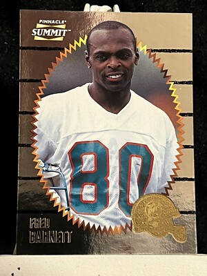 1996 Pinnacle Summit #39 Fred Barnett Miami Dolphins Football NFL Card ...