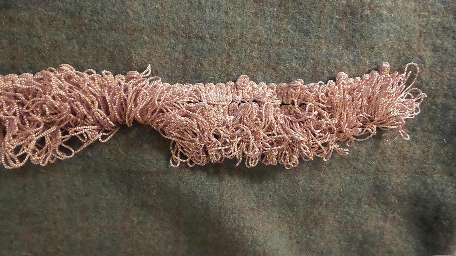 Vintage ROSE PINK Colored Nylon FRINGE TRIM 1 3/4" Wide, 8 1/2 Yards | eBay