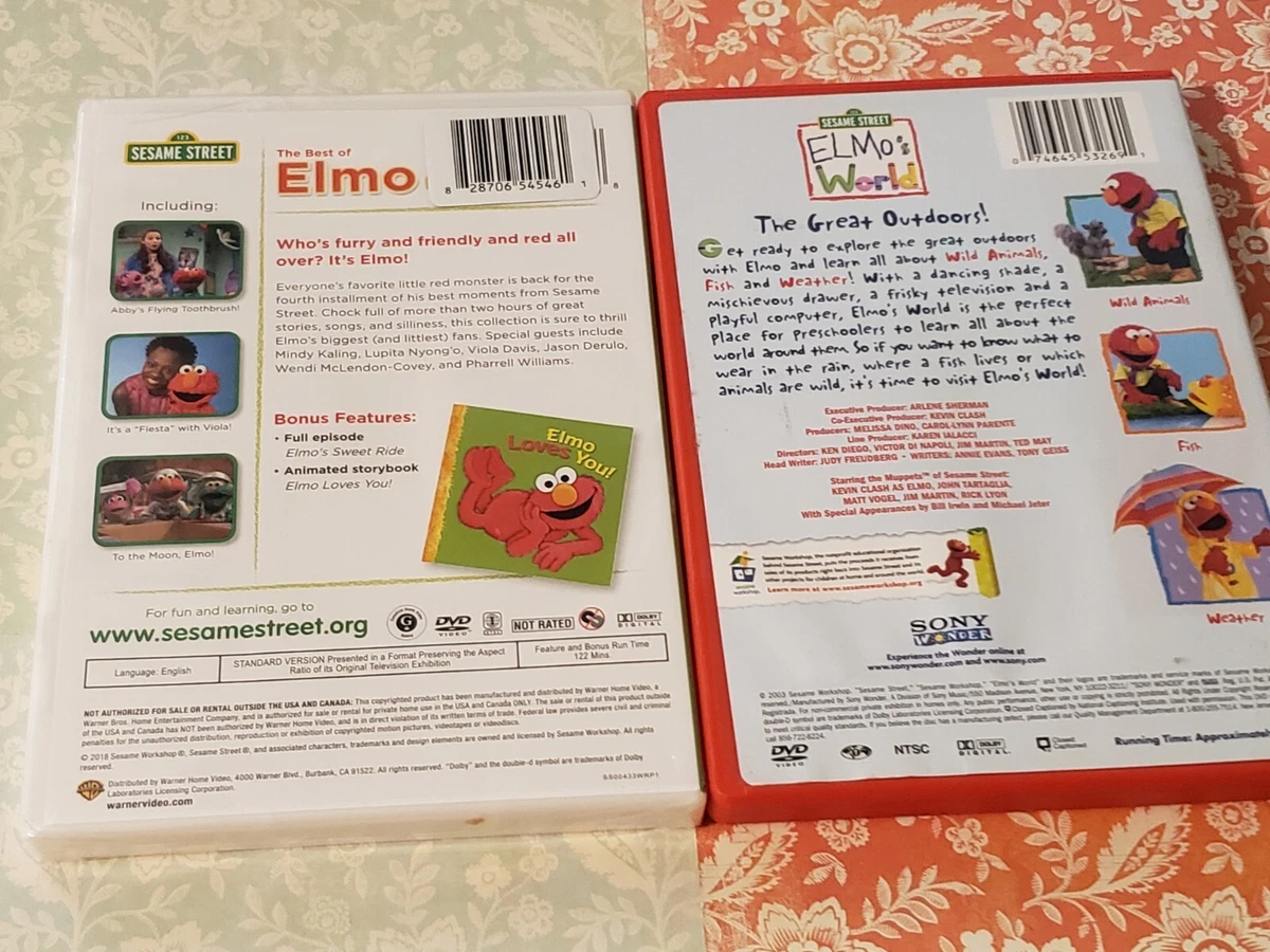 Sesame Street The Best Of Elmo Dvd Ebay